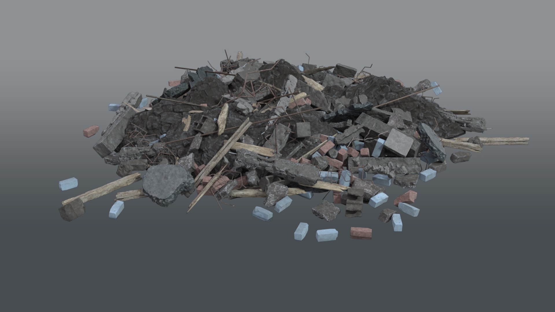 3D Pile Rubble Debris - TurboSquid 1182440