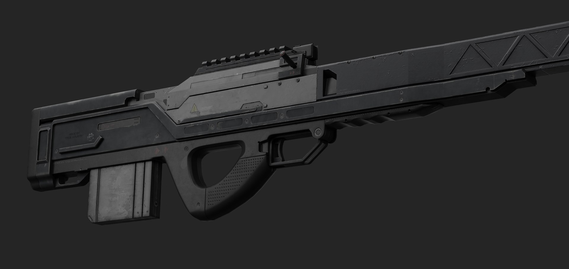 Sci-Fi Bullpup Rifle 3D Model - TurboSquid 1983674