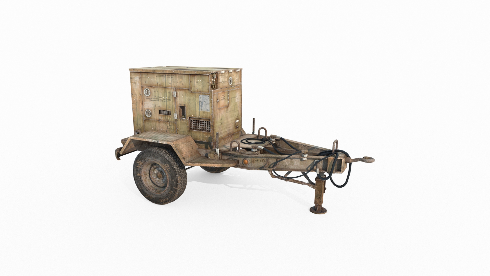 Outdated Mobile Power Equipment 3D - TurboSquid 2254975