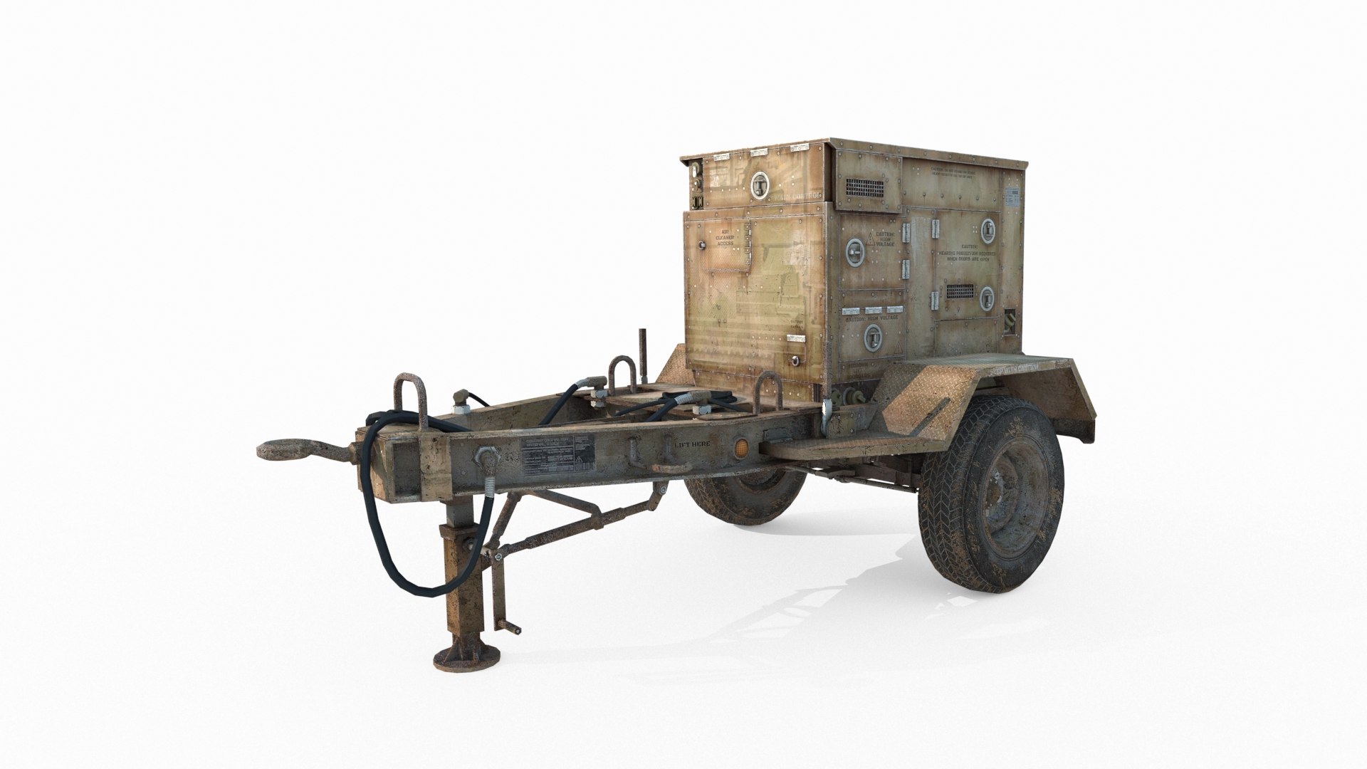 Outdated Mobile Power Equipment 3D - TurboSquid 2254975
