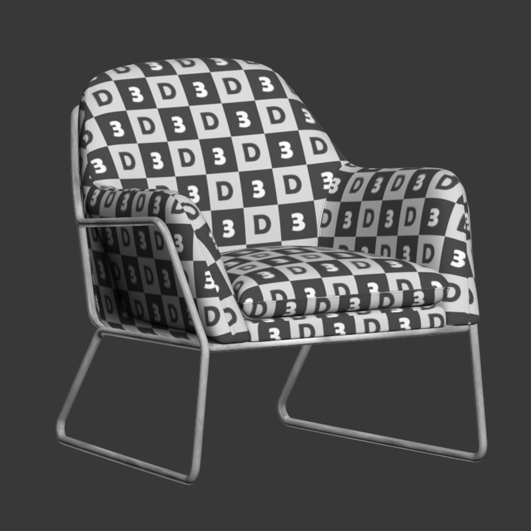 Frame Armchair 3D Model - TurboSquid 1538133
