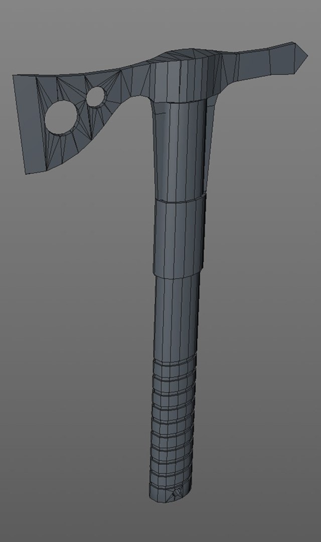 3d modern tomahawk model