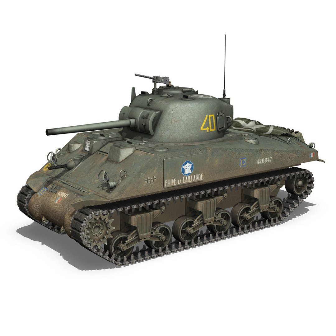 3d M4a2 Sherman Brive La