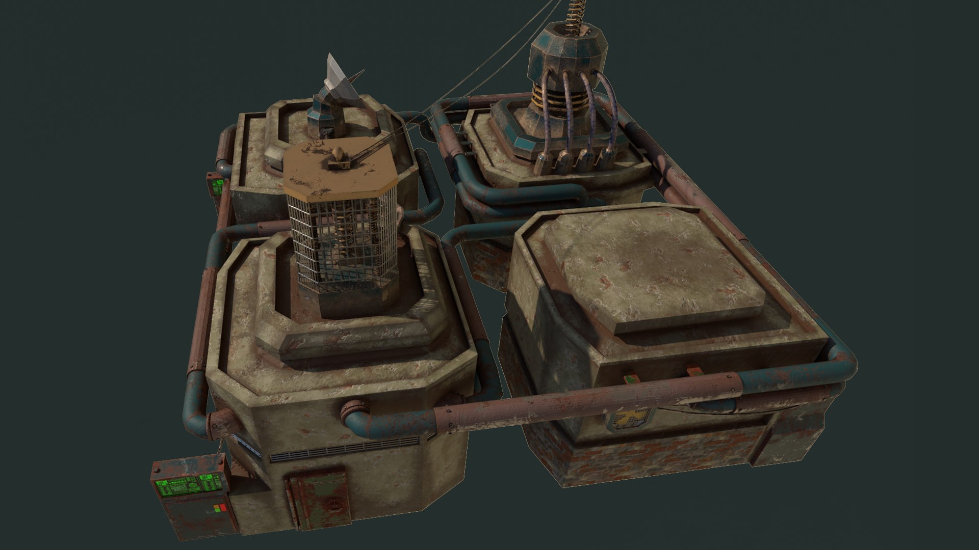 3D Military Factory Theme - TurboSquid 1758344