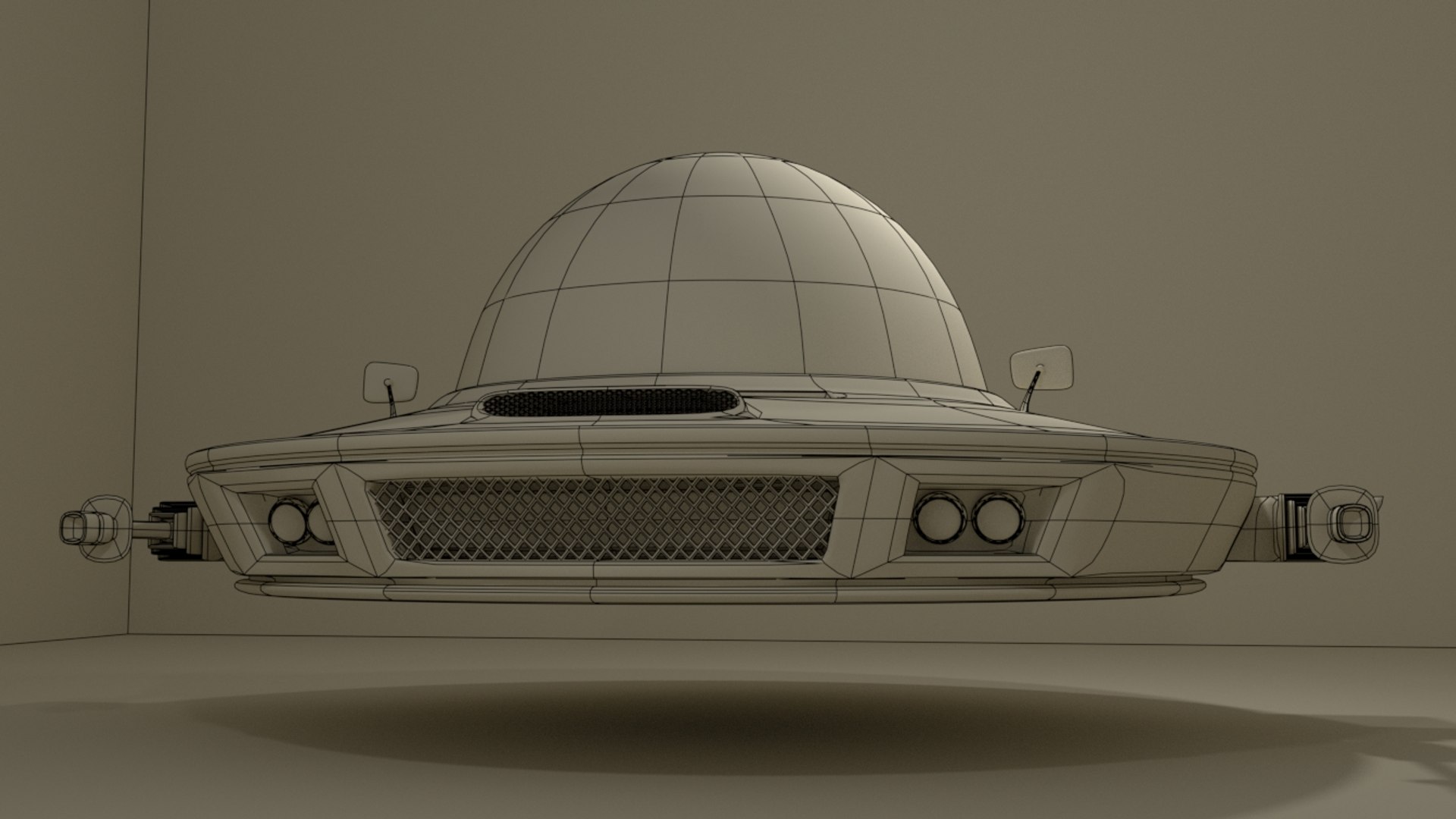 Simple Ufo 3D Model - TurboSquid 1538874