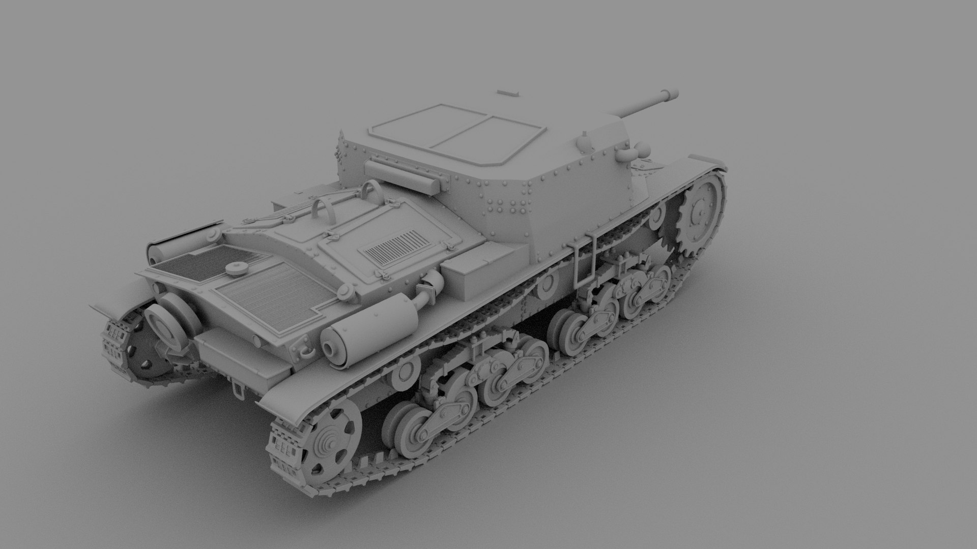 3D FIAT Ansaldo Semovente 75-34 M42 Model - TurboSquid 2218997