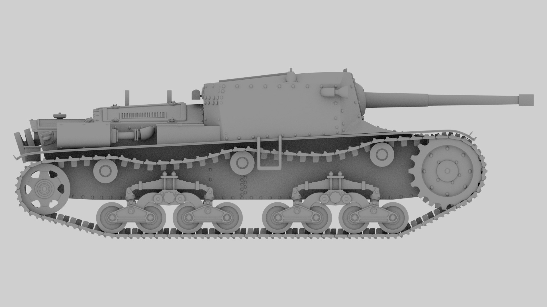 3D FIAT Ansaldo Semovente 75-34 M42 Model - TurboSquid 2218997