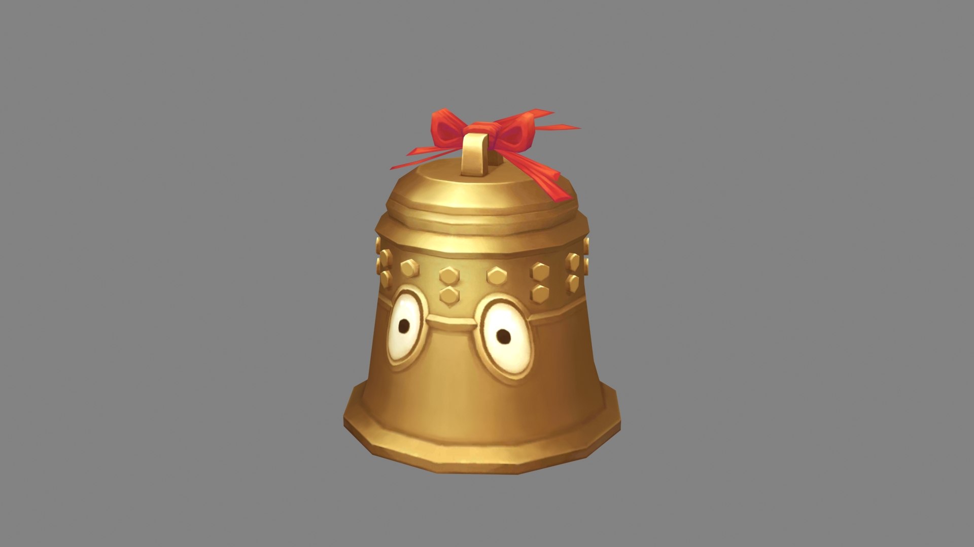 3D Cartoon Copper Bell Character - TurboSquid 2268536