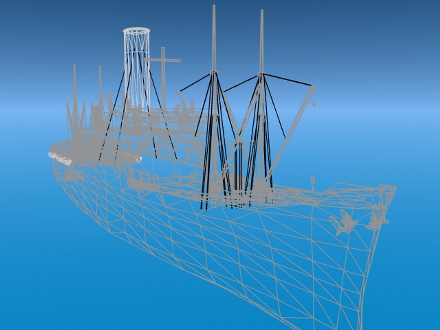 3d Model Merchant Transport Ship Vessel