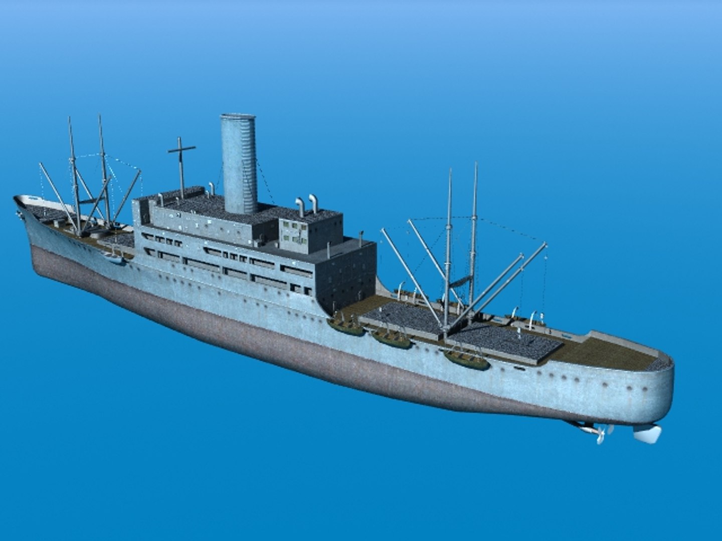 3d Model Merchant Transport Ship Vessel