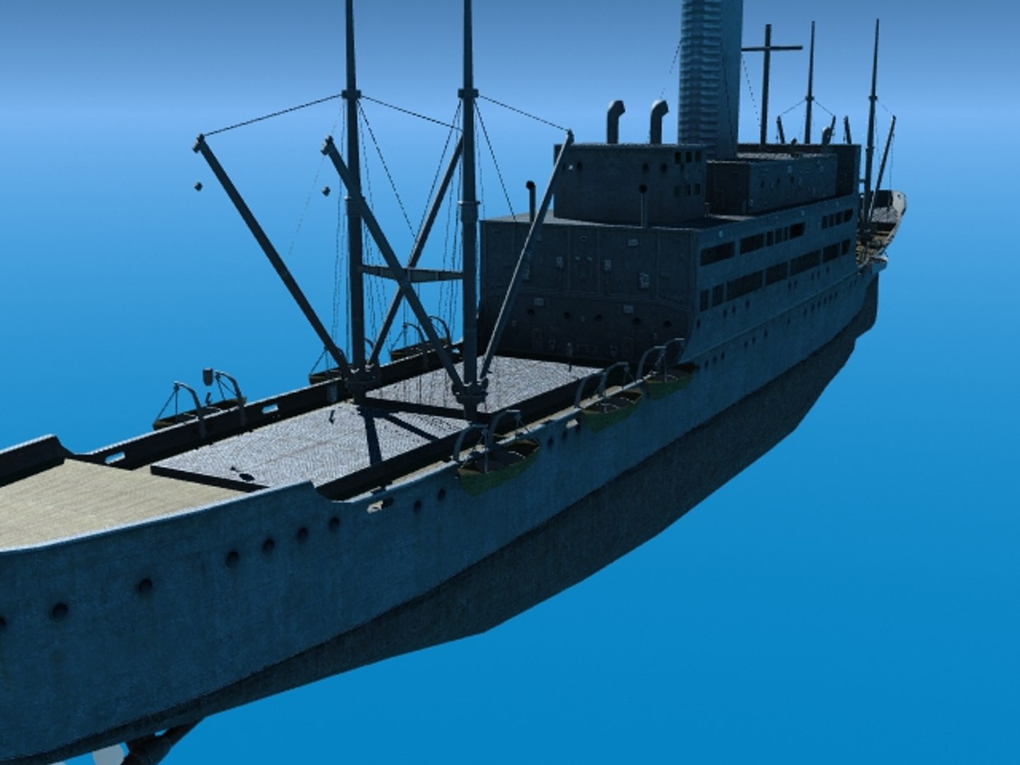 3d Model Merchant Transport Ship Vessel