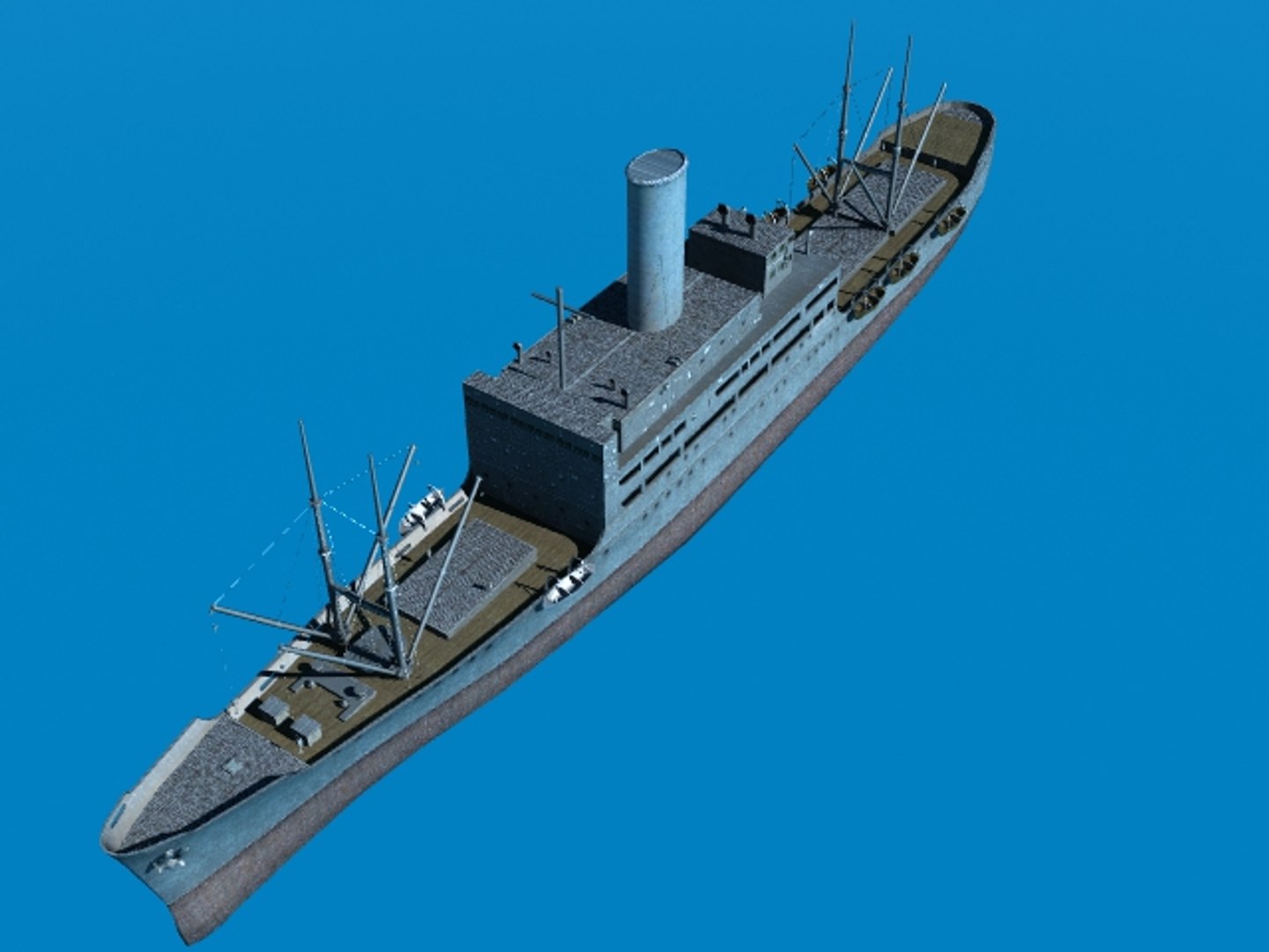 3d Model Merchant Transport Ship Vessel