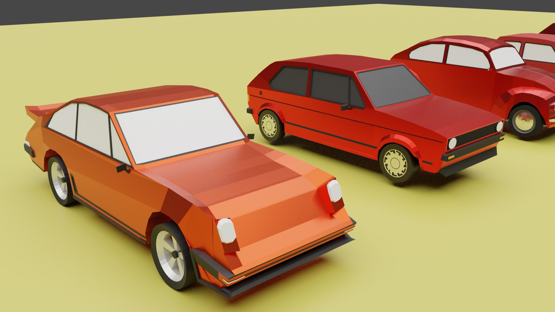 3D Low Poly Car Pack - TurboSquid 2106956