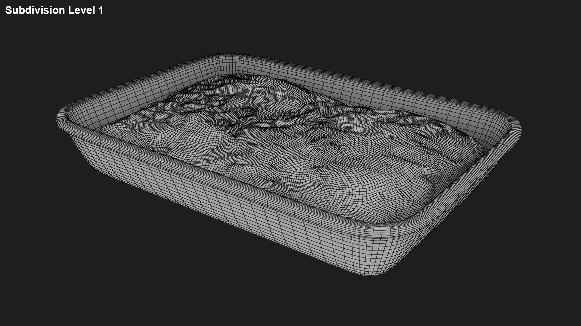 3D Foam Food Tray with Ground Meat model - TurboSquid 1980434