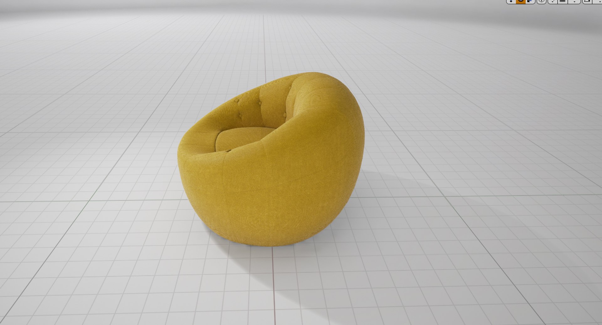 unreal capsule zippy chair 3d model