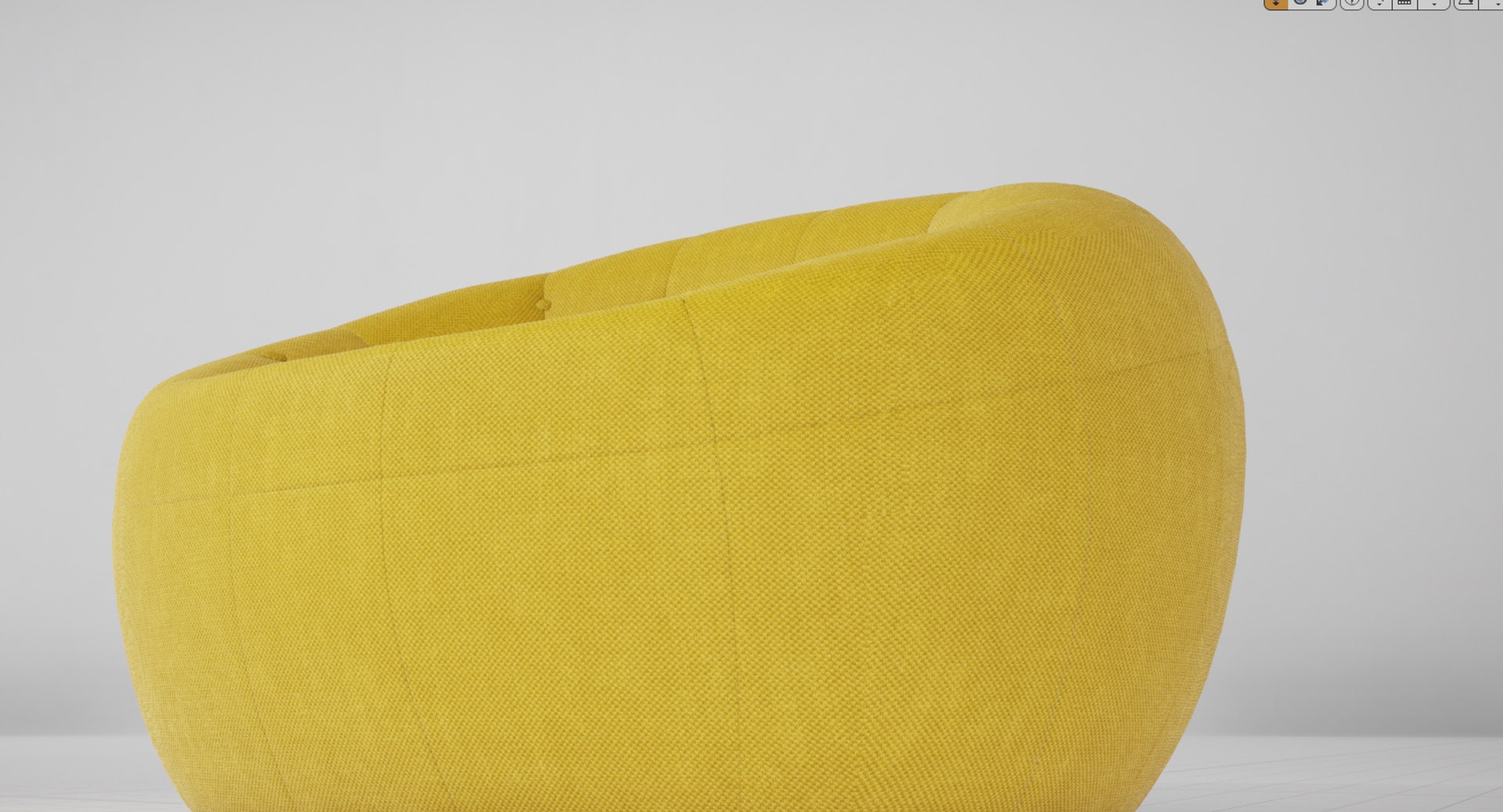 unreal capsule zippy chair 3d model