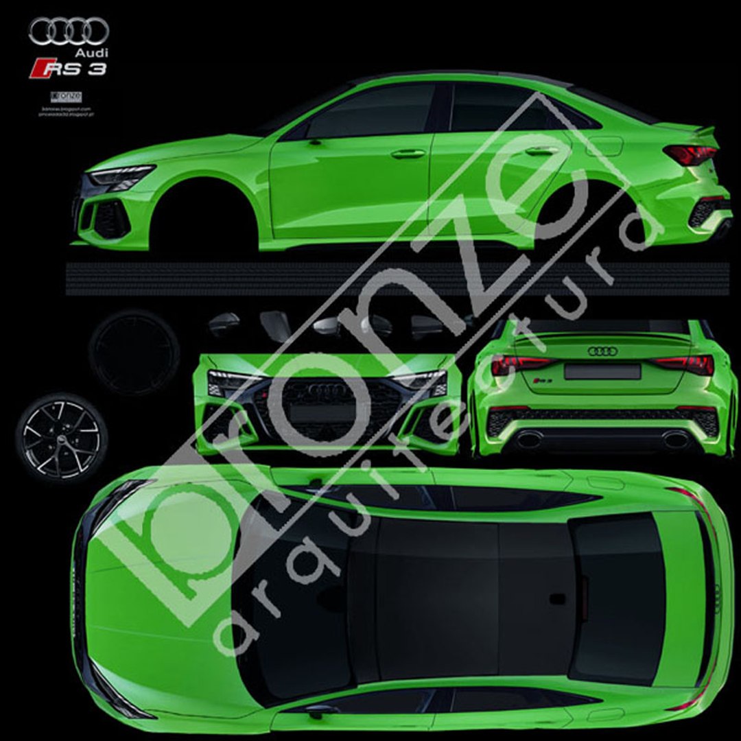 Audi RS3 Sedan 2022 3D Model - TurboSquid 2312979