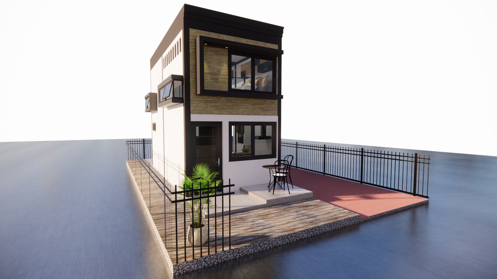 Tiny Small House Cabin 3x6 meter 3D model - TurboSquid 2111075