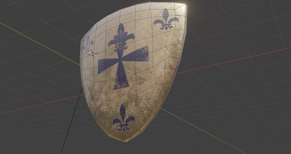 Medieval triangular knight shield 3D - TurboSquid 1439613