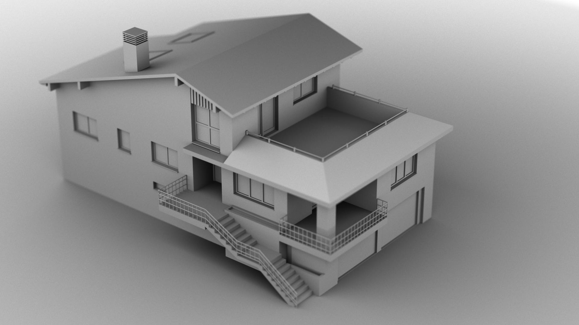 detached house 3d ma