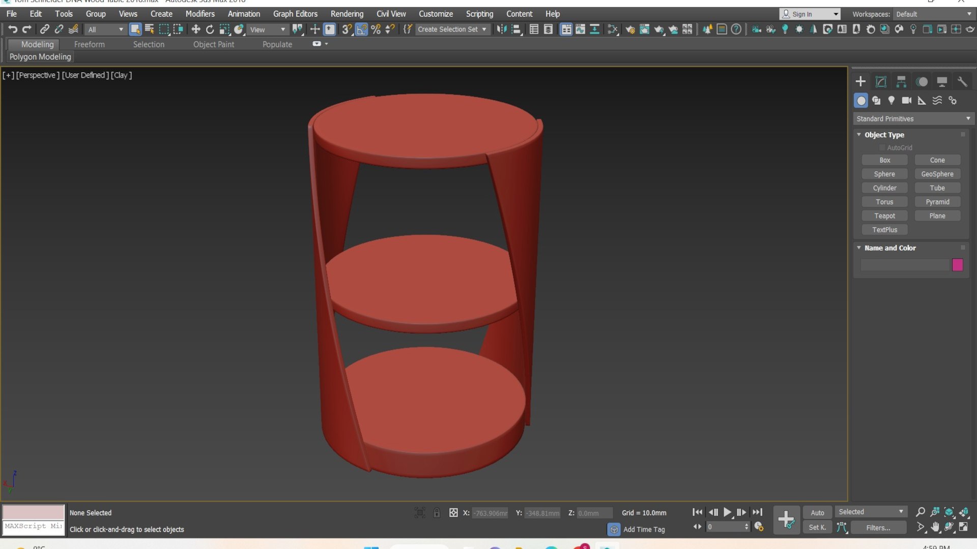 3D Tom Schneider Wood Table Model - TurboSquid 2029961