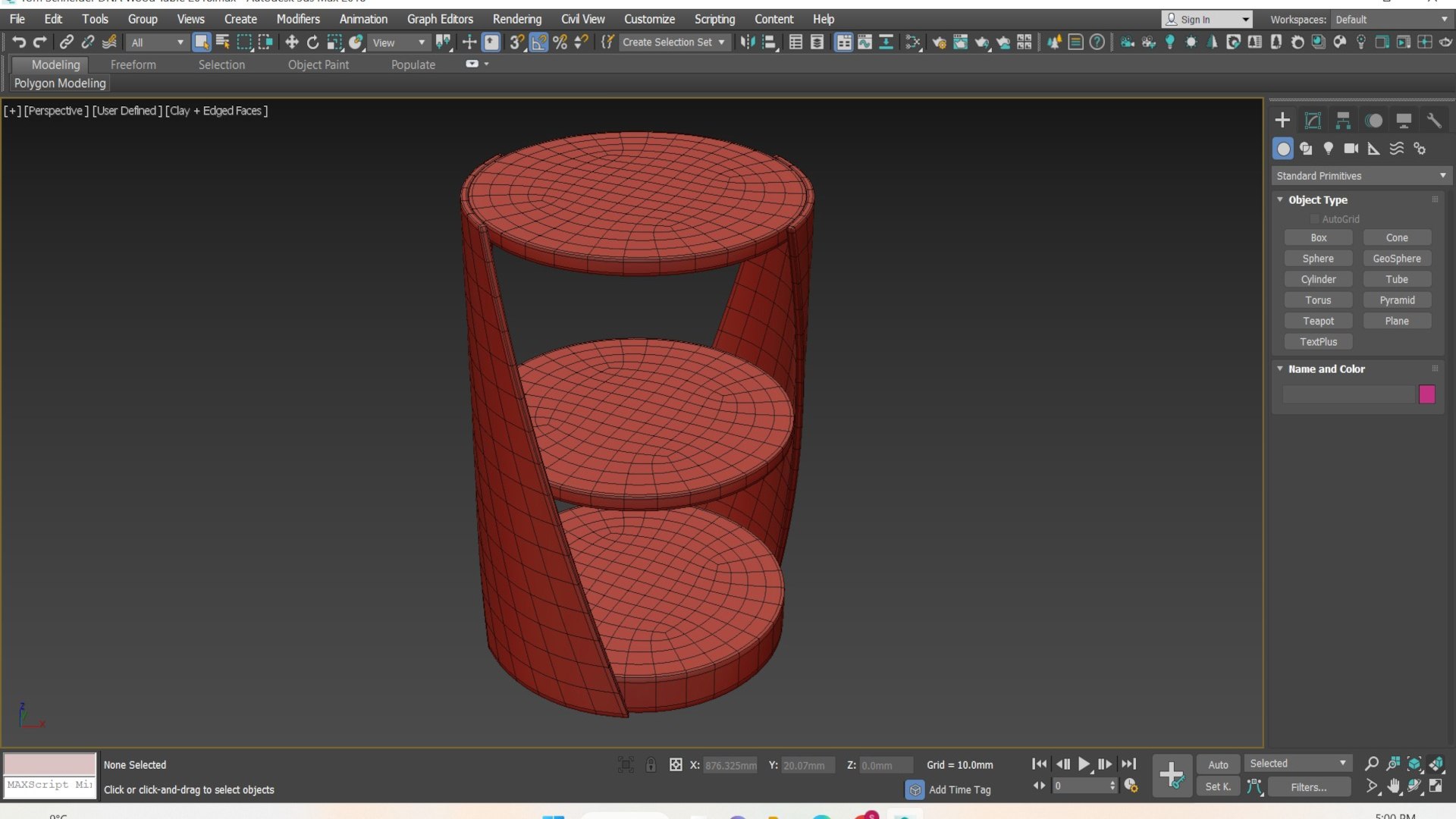 3D Tom Schneider Wood Table Model - TurboSquid 2029961