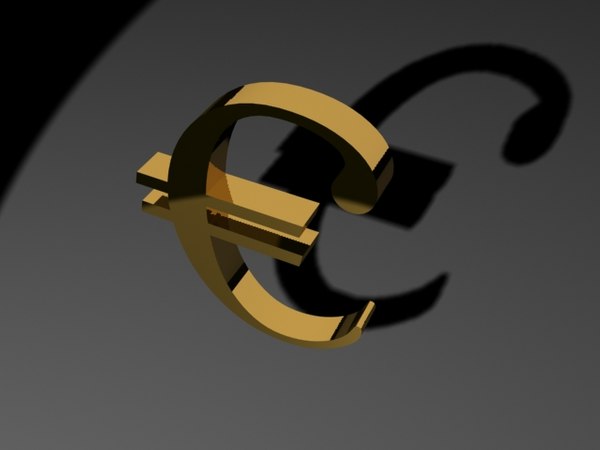 euro logo 3d 3ds