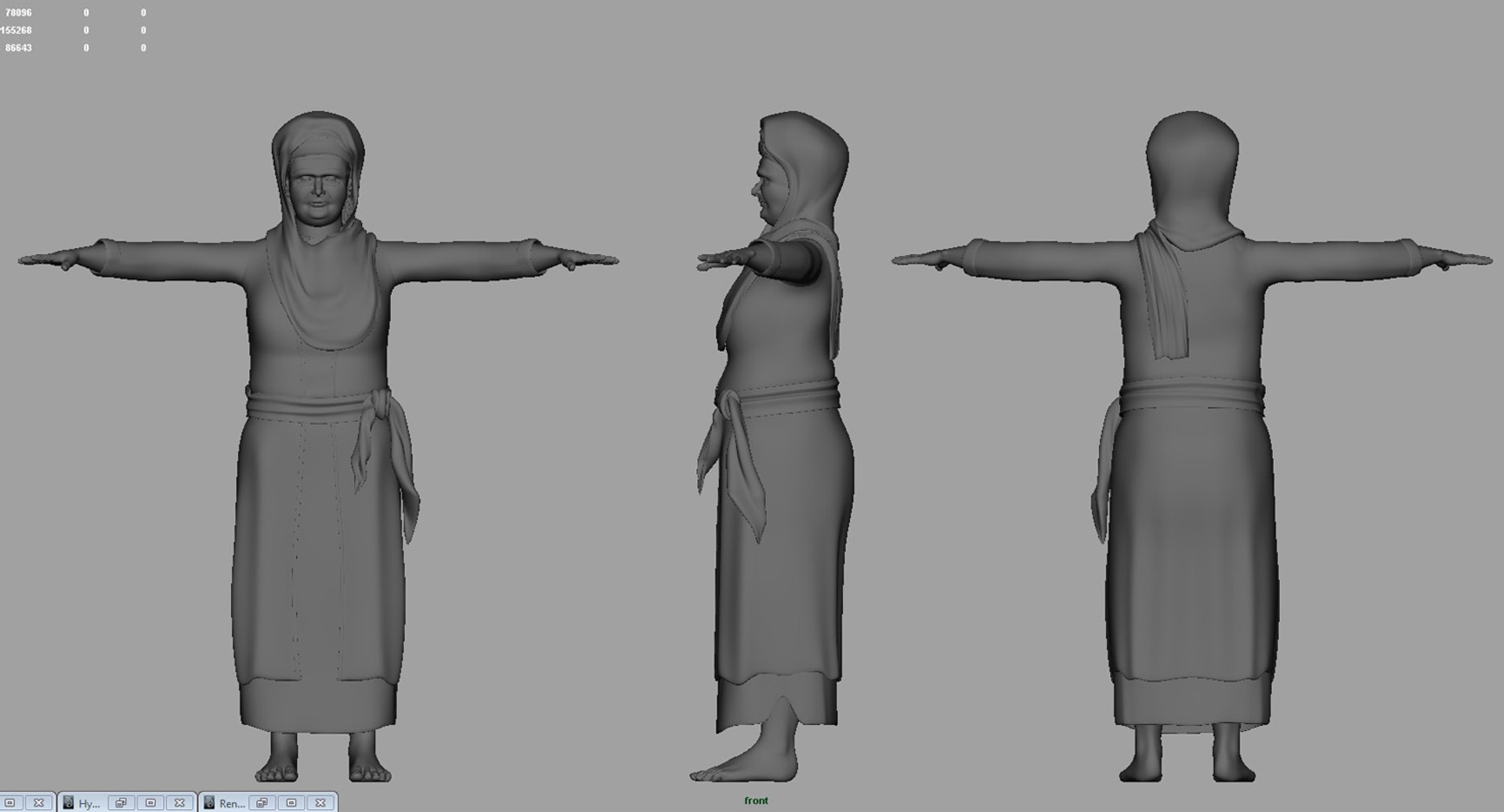 Old Woman 3D Model - TurboSquid 1531774