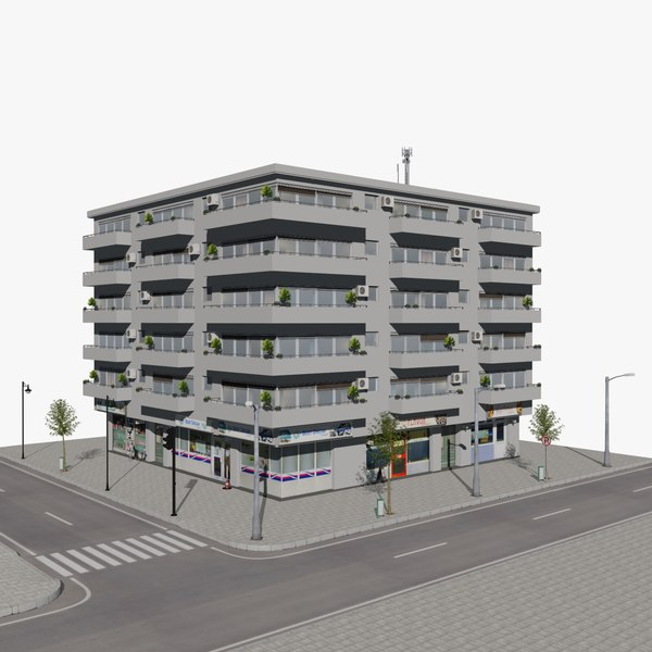 3ds max building m-03