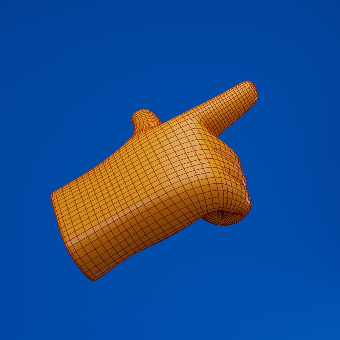 3D Index Finger Hand Pointing Model - TurboSquid 1614688