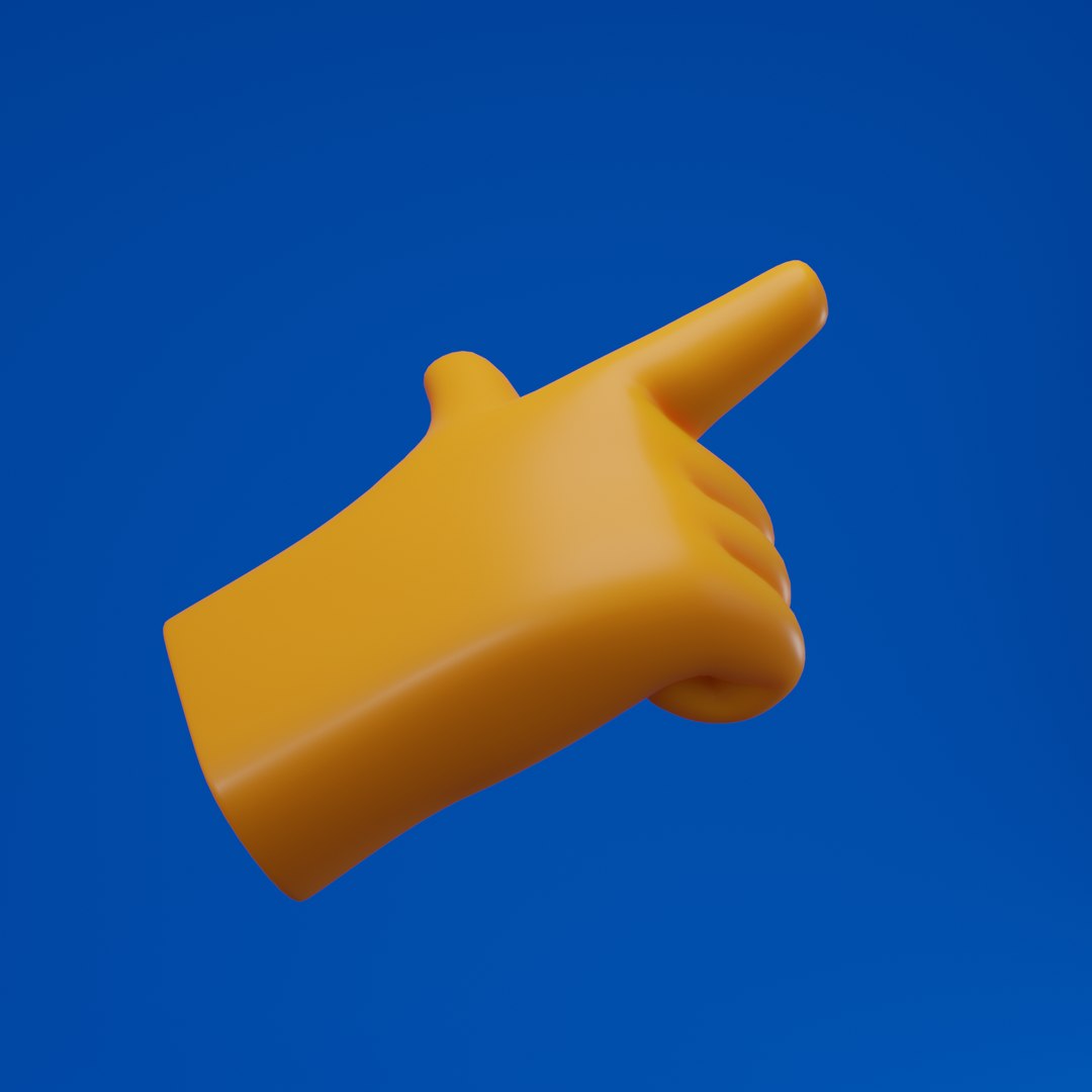 3D Index Finger Hand Pointing Model - TurboSquid 1614688
