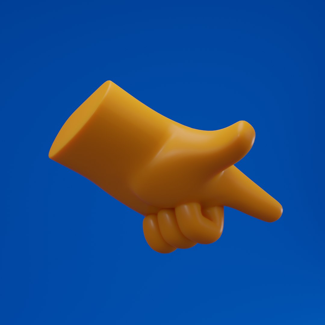 3D Index Finger Hand Pointing Model - TurboSquid 1614688