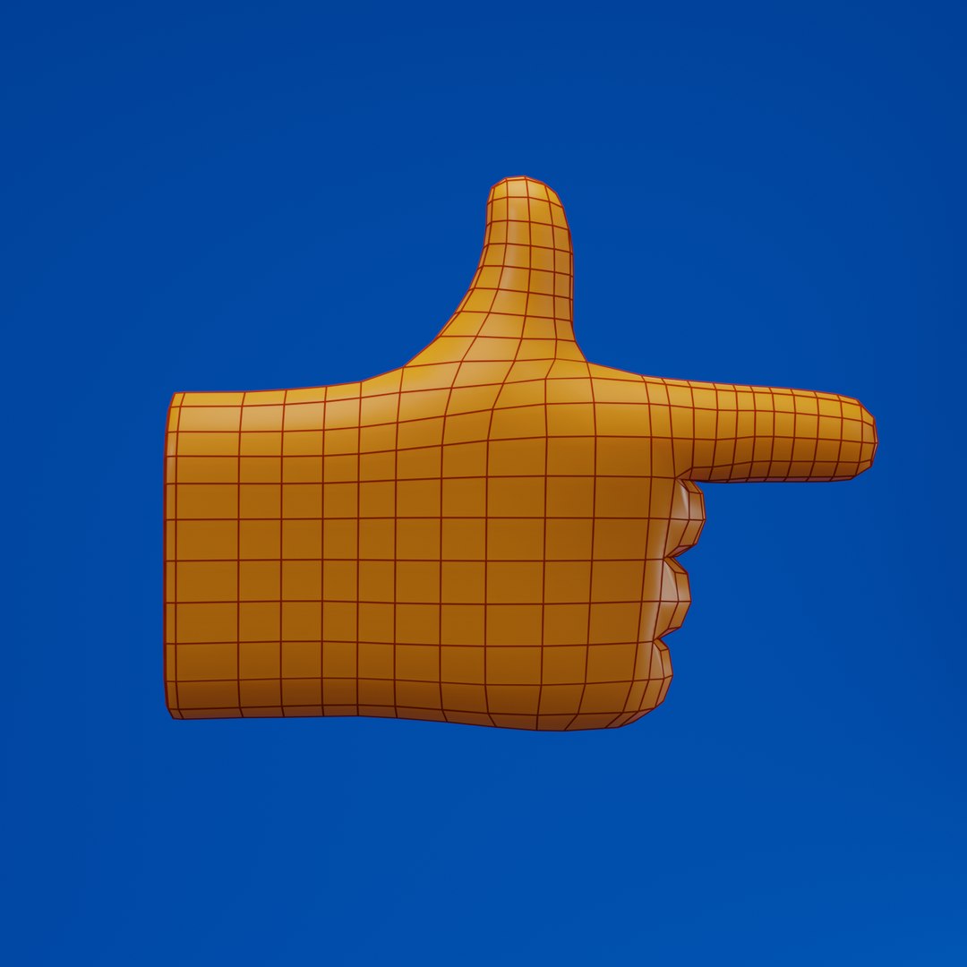 3D Index Finger Hand Pointing Model - TurboSquid 1614688