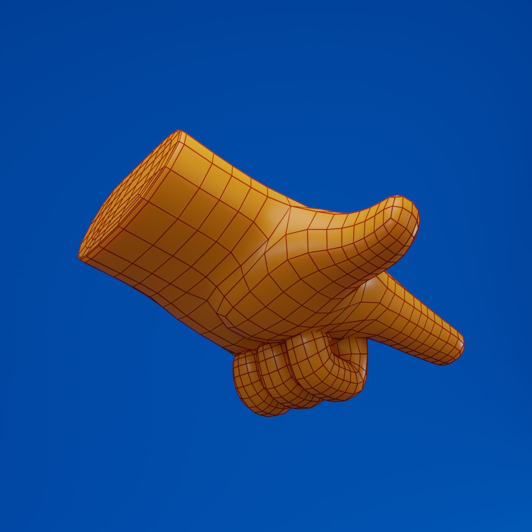 3D Index Finger Hand Pointing Model - TurboSquid 1614688