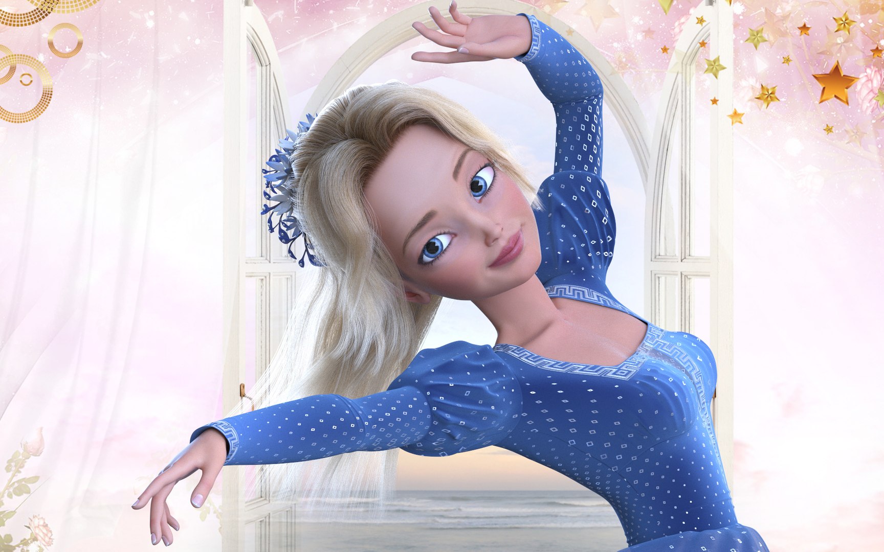 3D Cartoon Princess Blonde - TurboSquid 2069471