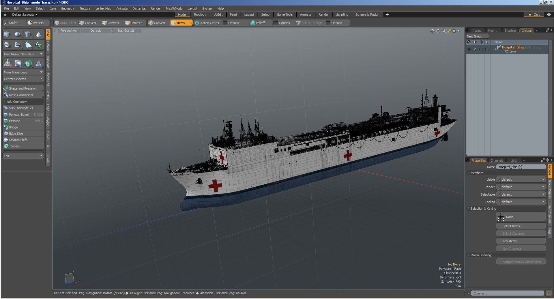 Hospital Ship 3D Model - TurboSquid 1596671
