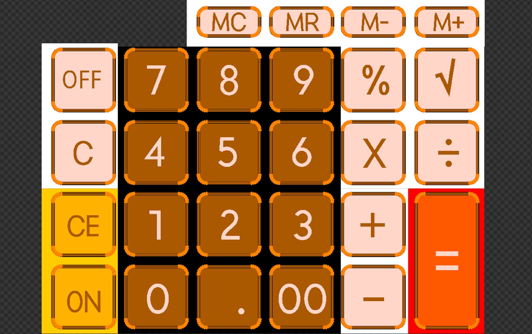 Realistic Calculator Pencil Eraser and Sharpener - Office and School ...