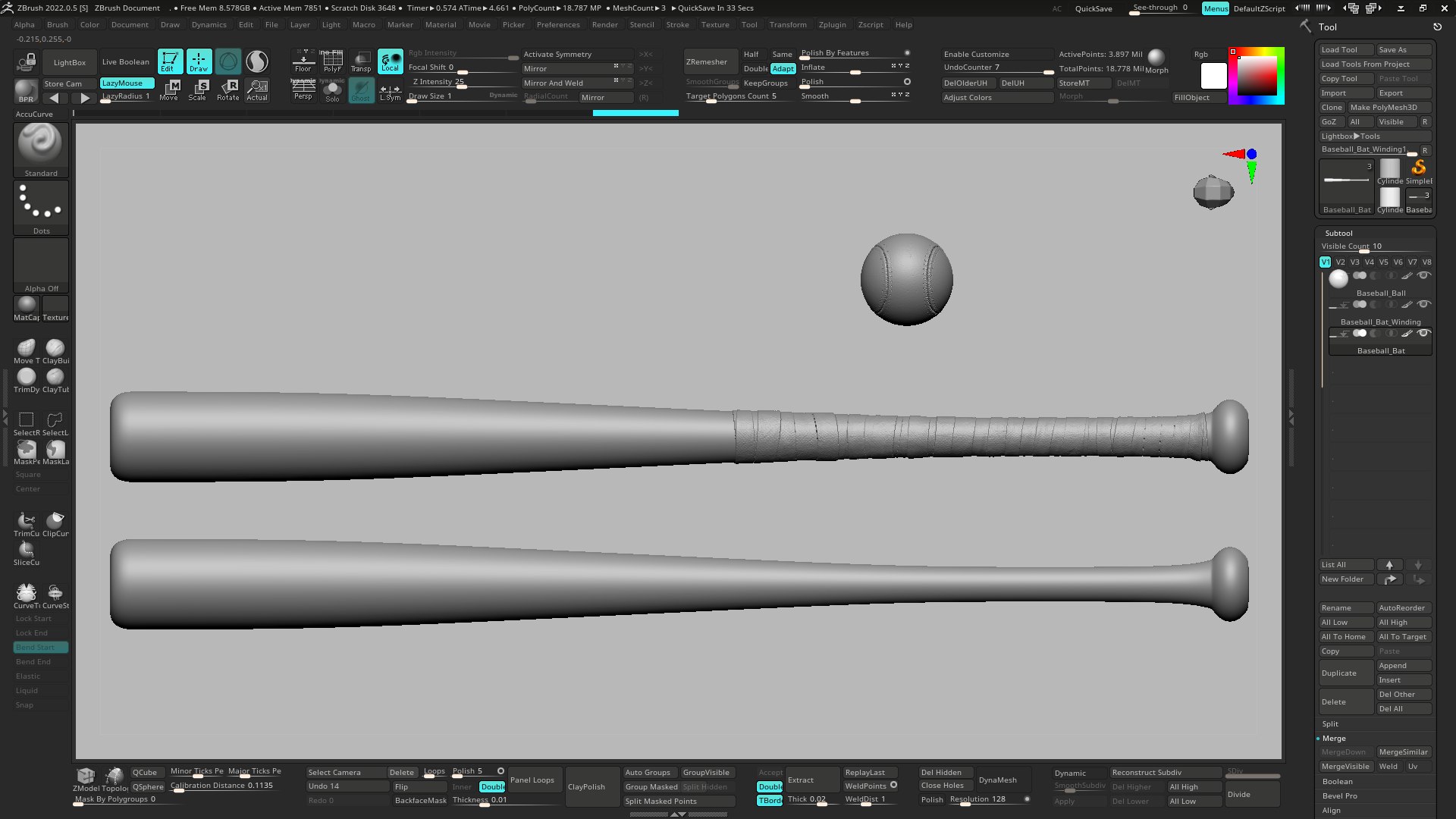 Baseball Bat 3D Model - TurboSquid 2417571