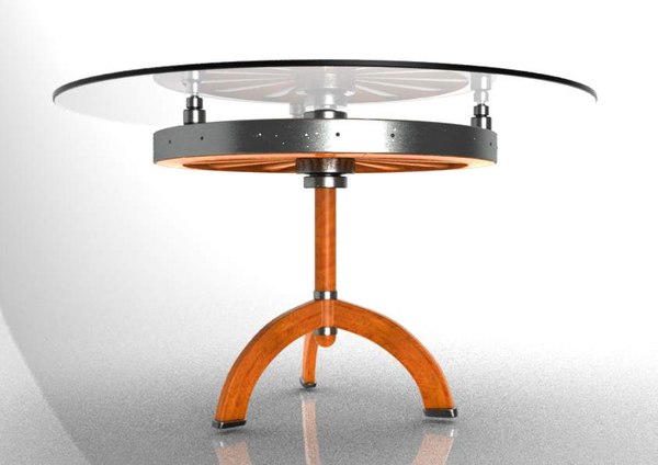 3d model wheel table