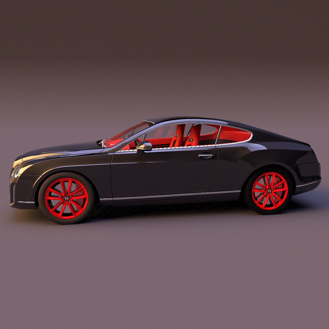 3d Model Of Bentley Continental Supersports
