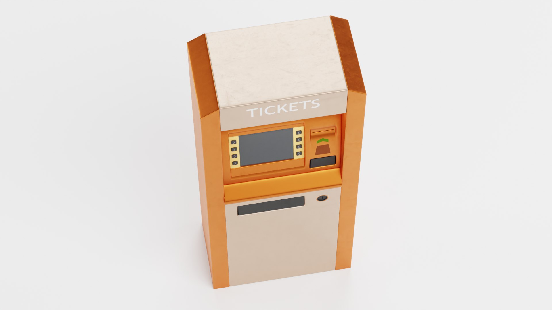Ticket Machine Model - TurboSquid 2124741