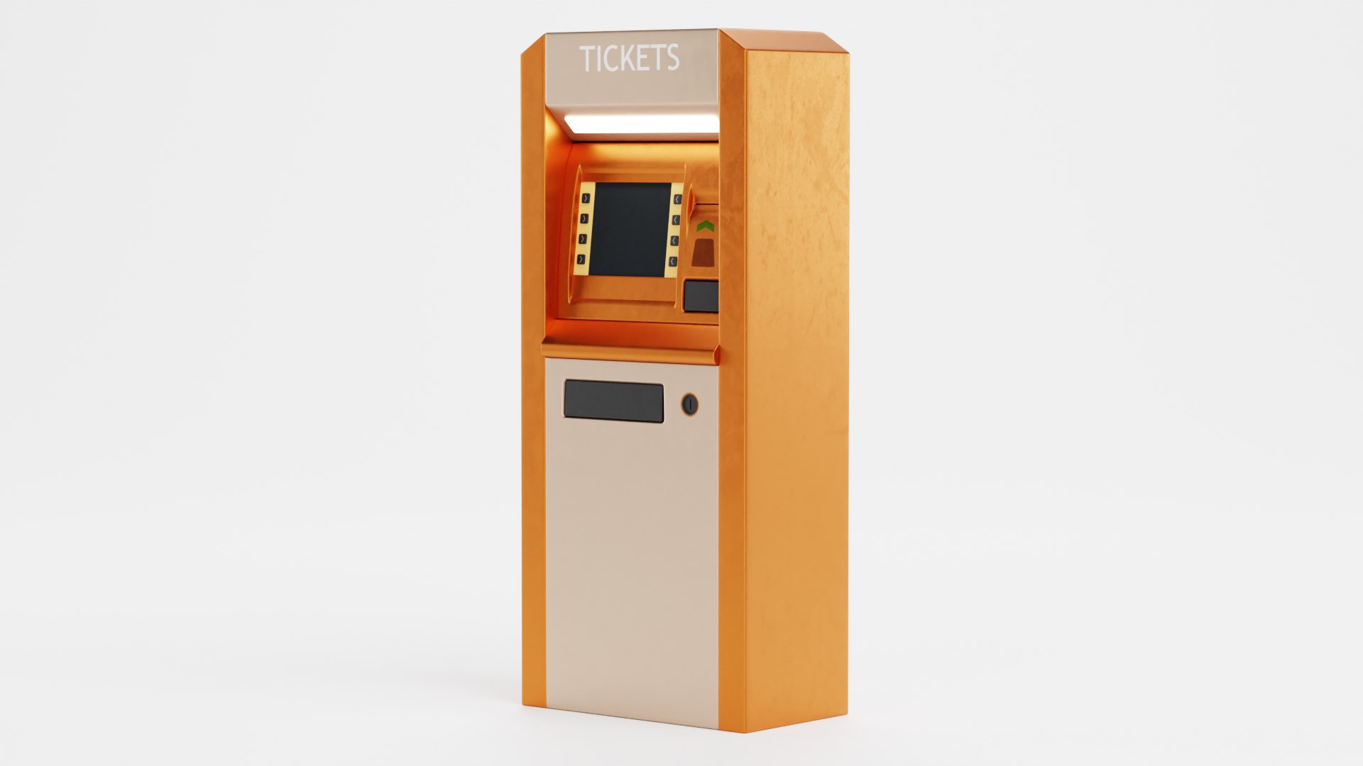 Ticket Machine Model - TurboSquid 2124741