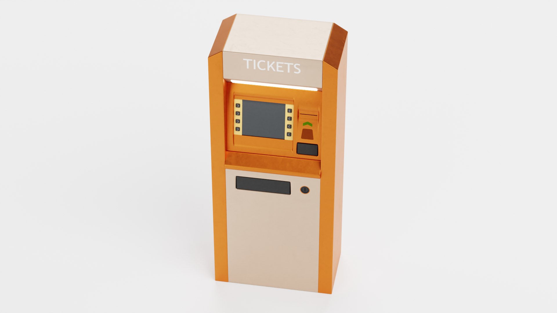 Ticket Machine Model - TurboSquid 2124741
