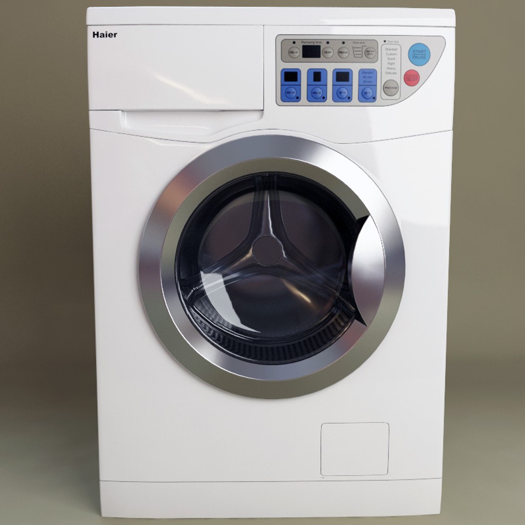 Haier Washer Dryer Combo 3d Model