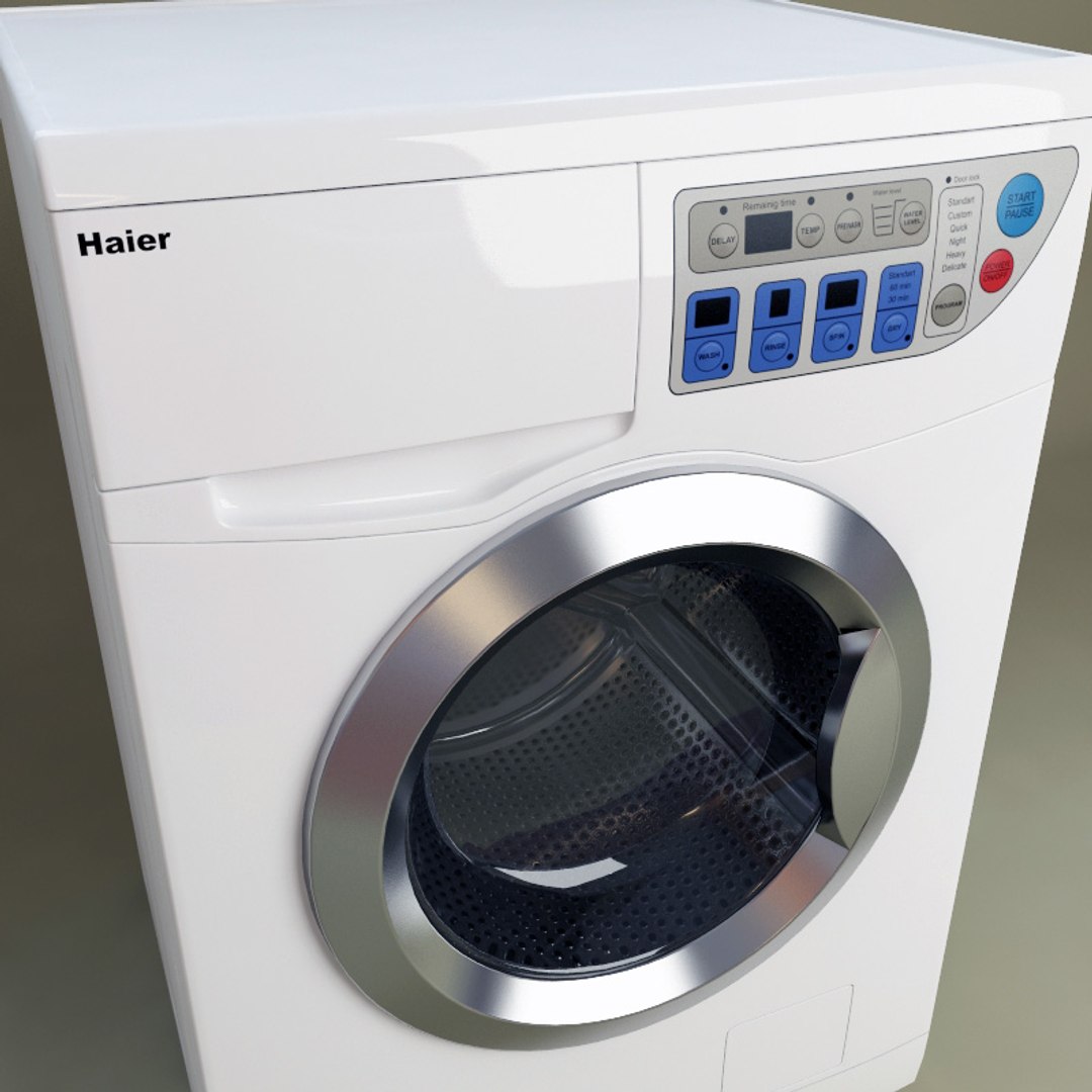 Haier Washer Dryer Combo 3d Model