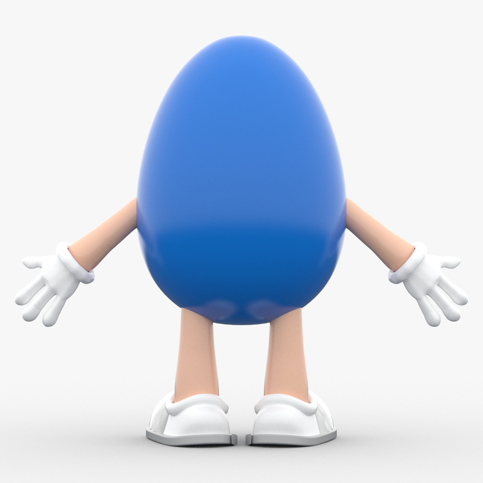 M and Ms Blue Riged 3D - TurboSquid 1860329