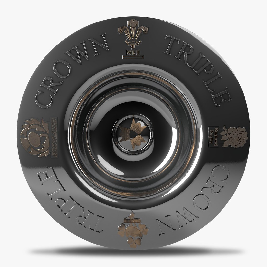 Triple crown trophy l1337 3D model - TurboSquid 1709174