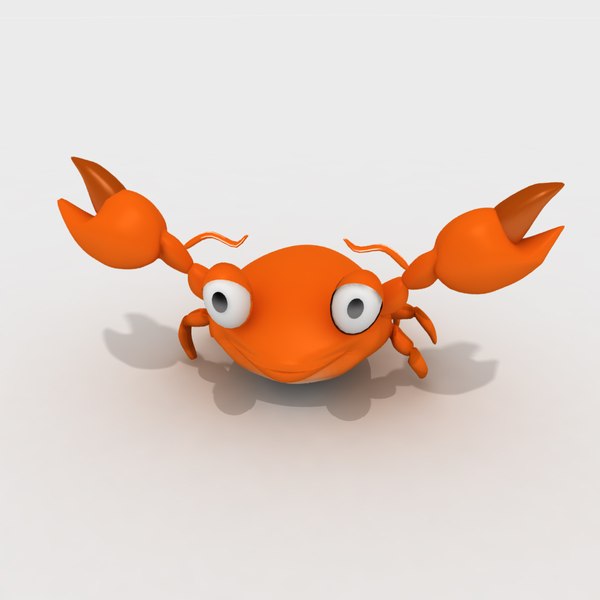 3d model crab animation character