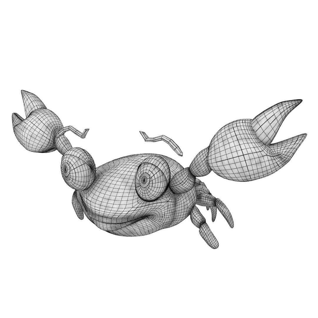 3d Model Crab Animation Character