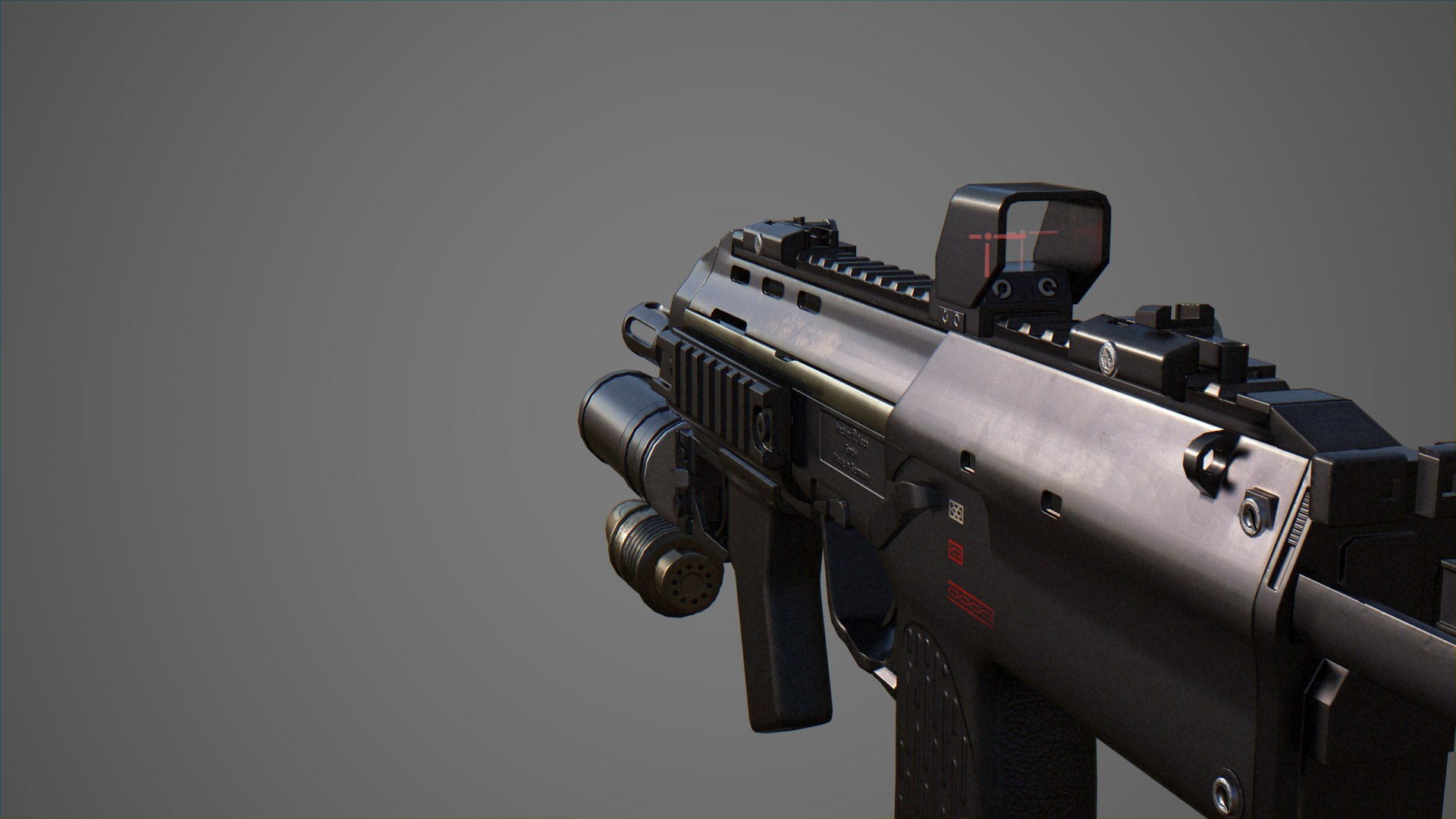 Heckler And Koch MP7A2 With GP-25 Launcher 3D Model - TurboSquid 2067947